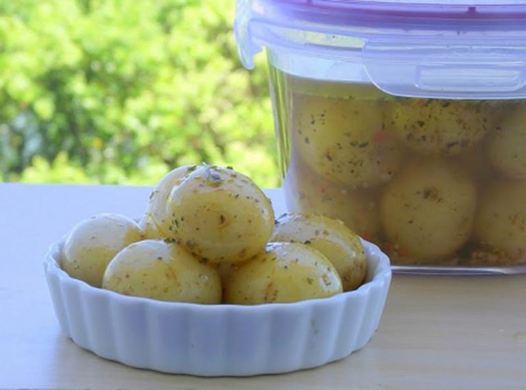 Batatas Bolinhas em Conserva: Receita simples e deliciosa!